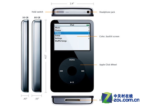 旧时代缩影 苹果ipod全系产品回顾图片 苹果新闻 中关村在线
