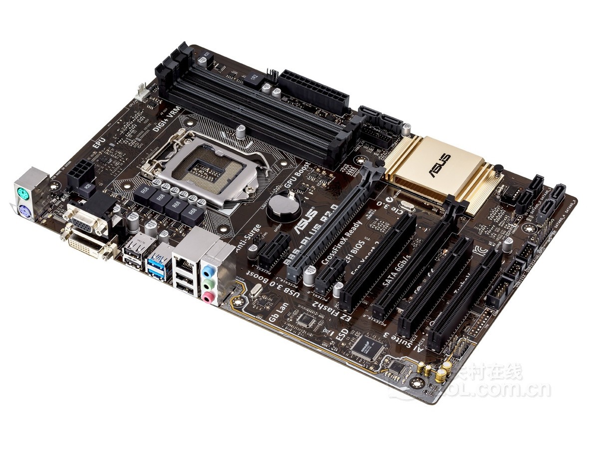 【高清图】华硕(asus)B85-PLUS R2.0整体外观图 图1-ZOL中关村在线