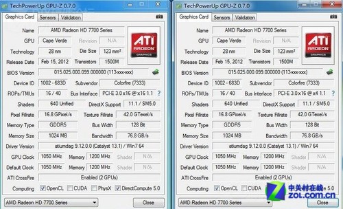 HD7770交火性能如何 七彩虹A85FX实测 （全文）_七彩虹 战斧C.A85FX X5 V15_主板新闻-中关村在线