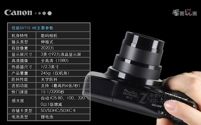 【佳能SX710HS】报价_参数_图片_论坛_Canon PowerShot SX710 HS佳能数码相机报价-ZOL中关村在线