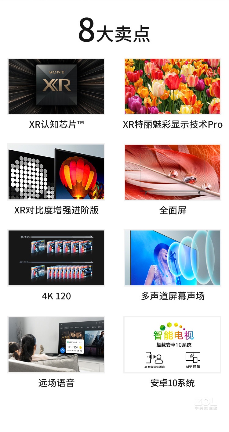 索尼XR-75X90J评测图解产品亮点-ZOL中关村在线